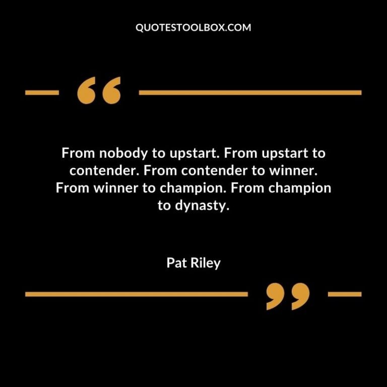 65 Motivational Pat Riley Quotes (The Winner Within)