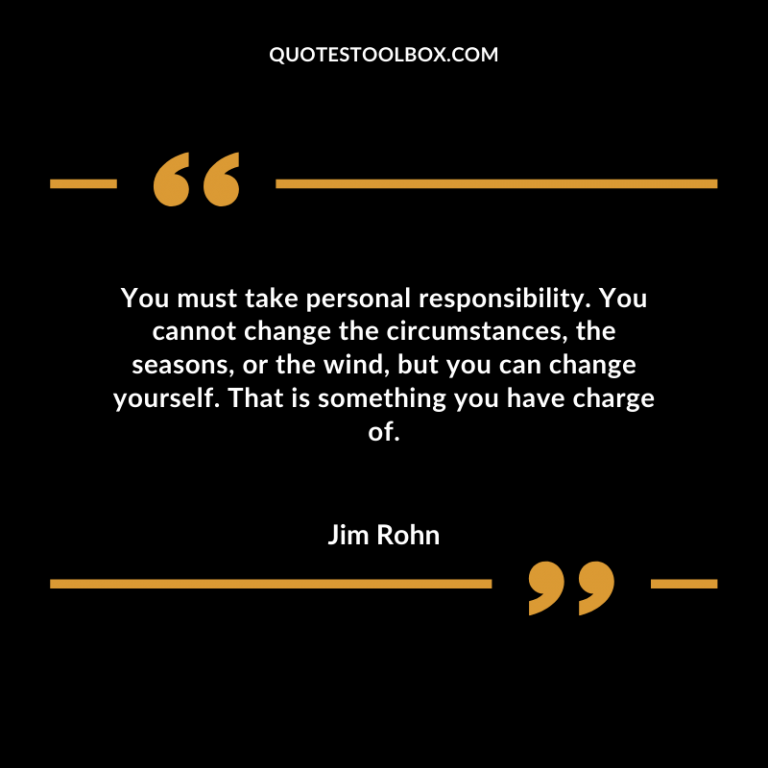 49 Responsibility Quotes (Mastering Accountability)