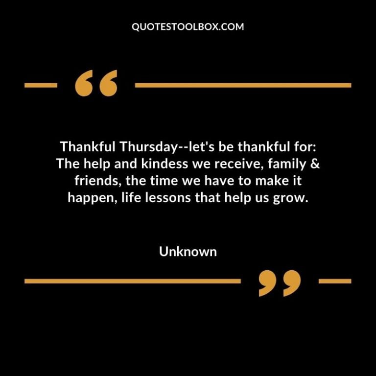 109 Thankful Thursday Positive Quotes