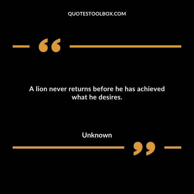 111 Attitude Powerful Lion Quotes