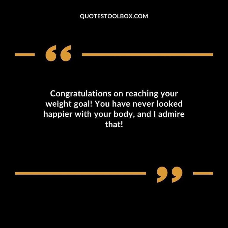 100 Congratulations on Weight Loss Quotes