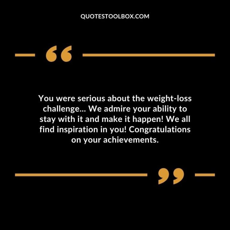 100 Congratulations on Weight Loss Quotes