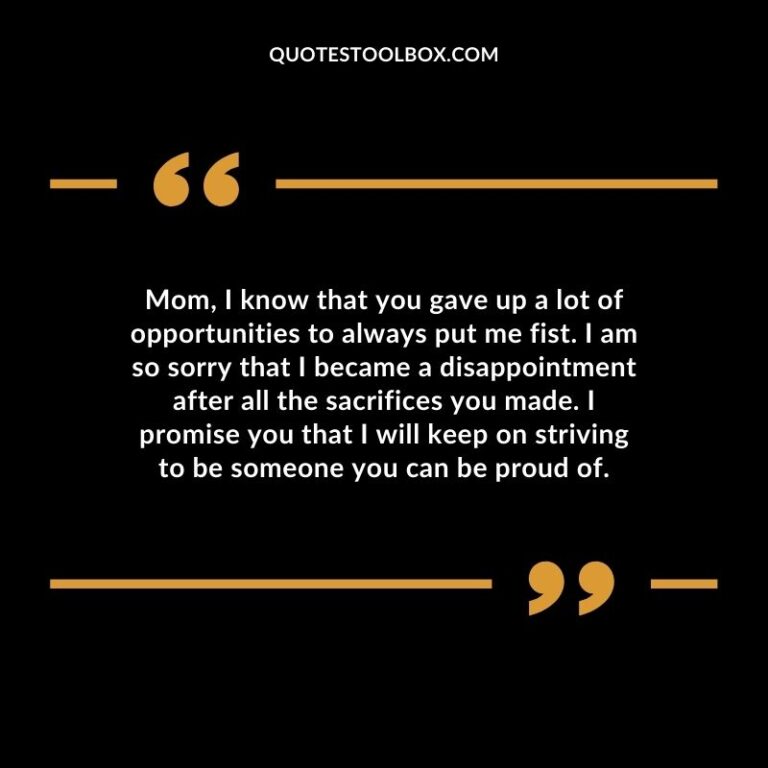 199 Apology Sorry Mom Forgive Me Quotes (Sweetest)