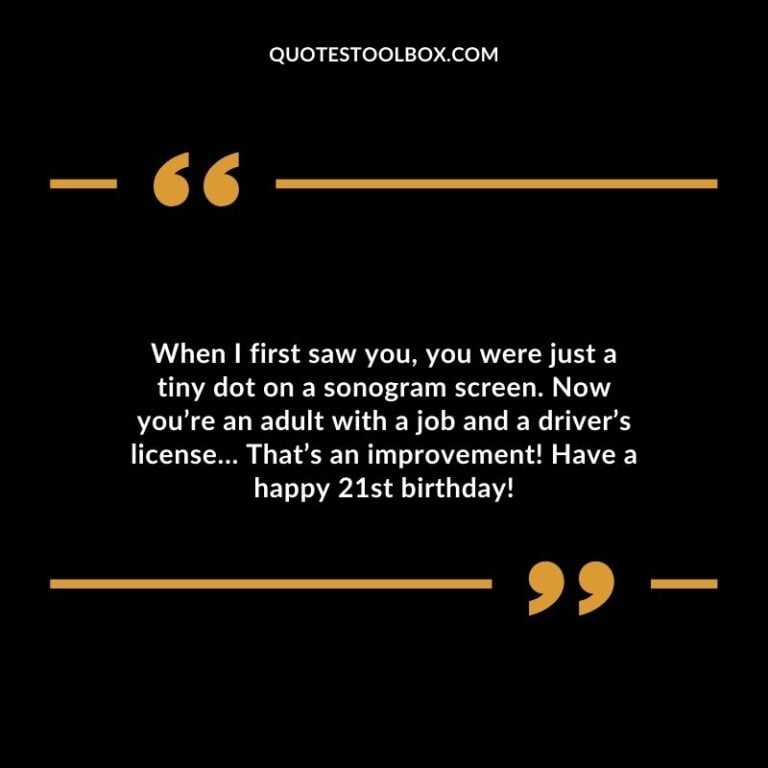 201 Inspirational 21st Birthday Quotes for Son (Happy)