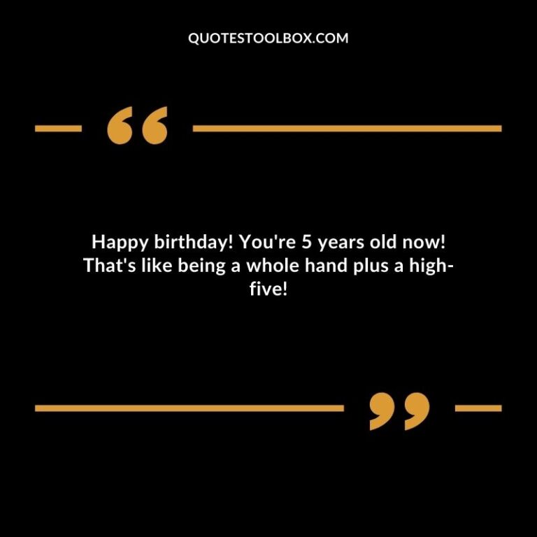 143 Loving 5 Year Old Birthday Quotes (Celebrate)