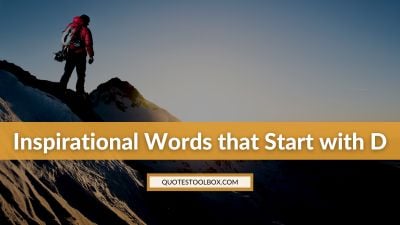 157 Inspirational Words that Start with D (Dynamic)