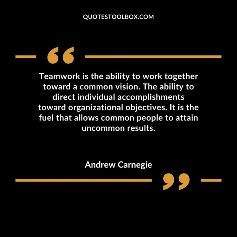 Teamwork is the ability to work together toward a common vision. The ability to direct ...