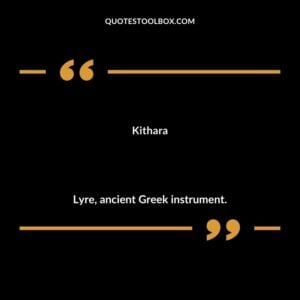 Kithara Lyre ancient Greek instrument.